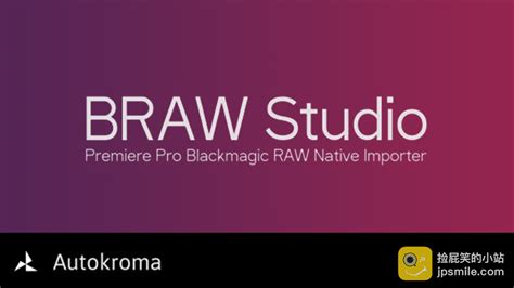 PR ME插件 BRAW Studio v1 2 0 原生Blackmagic Raw braw 视频导入插件 Win 捡屁笑的小站