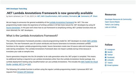 F Weekly 29 2023 Net Lambda Annotations Framework Aws Rfsharp
