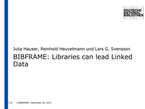 Bibframe Libraries Can Lead Linked Data Ppt