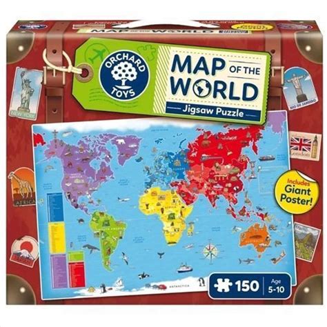 Giant Map Of The World Jigsaw Puzzle By Orchard Toys Presents Of Mind