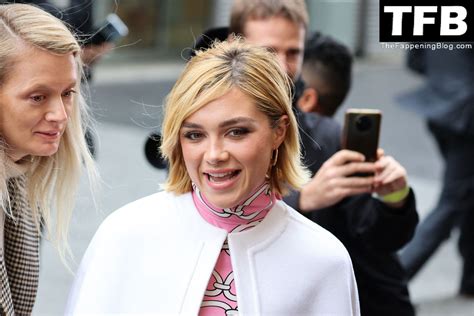 Florence Pugh Flaunts Her Sexy Legs While Arriving At The Valentino Fashion Shows In Paris 82