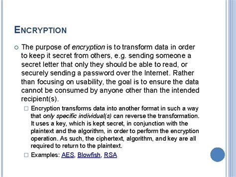 ENCODING ENCRYPTION AND HASHING ENCODING ENCRYPTION AND HASHING
