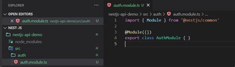 Nest JS Create A New Module SmartCodeHelper
