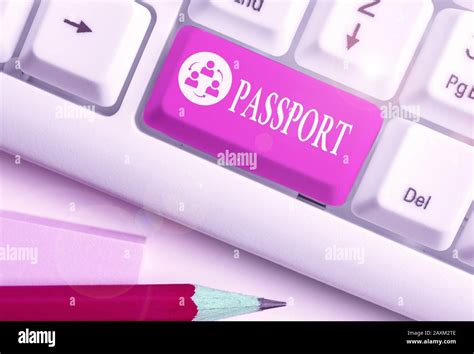 Handwriting Text Passport Conceptual Photo Official Document Issued By A Government Certifying
