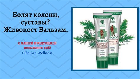 Болят колени, суставы? Живокост Бальзам. Казахстан. Сибирское Здоровье ...