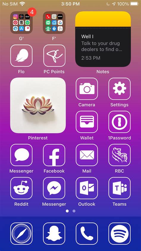 Default Home Screen Layout Ios14