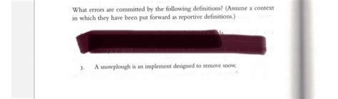 What Errors Are Committed By The Following