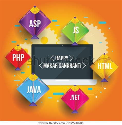 happy makar sankranti festival background decorated stock vector royalty free 1599930208