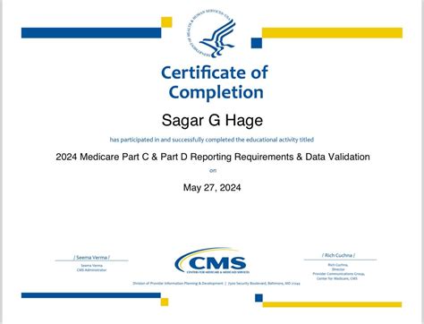 sagar hage on linkedin cms certification completed cms medicare