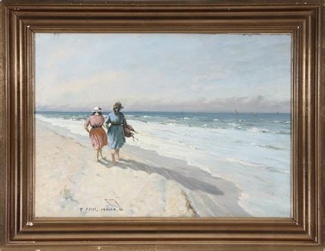 Mark Osman Curtis Two Women On Skagen Beach 1879 Mutualart