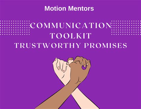 Trustworthy Promises Communication Toolkit