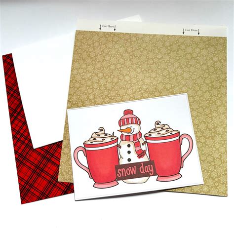 Betsys Snowman Snow Day Card Tutorial Kate Hadfield Designs
