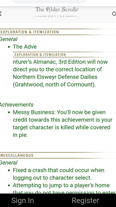 Zos Out Here Fixing Real Problems With The Newest Update Relderscrollsonline