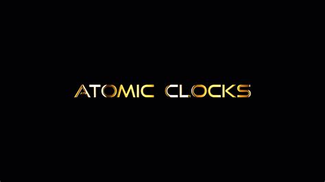 Atomic Clocks Golden Text Banner Animation Effect 20878459 Stock Video