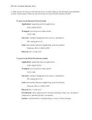Hw 1 Docx CSIT 340 Computer Networks HW 1 1 What Are The Five Layers In The Internet