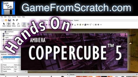 coppercube game engine hands on youtube
