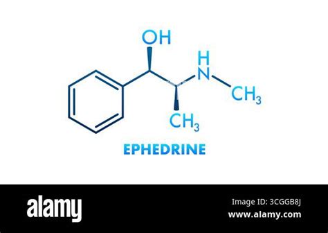 Ephedrine Molecule Structure Rotating On White And Chroma Key