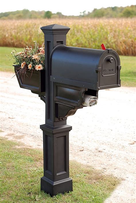 Wrought Iron Mailbox Stands Scrolled Iron Mailbox Accessory Kit For