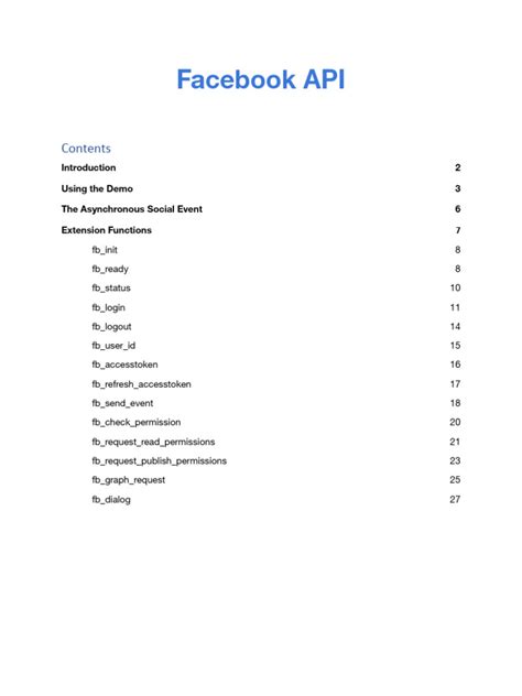 Facebook Api Extension Pdf
