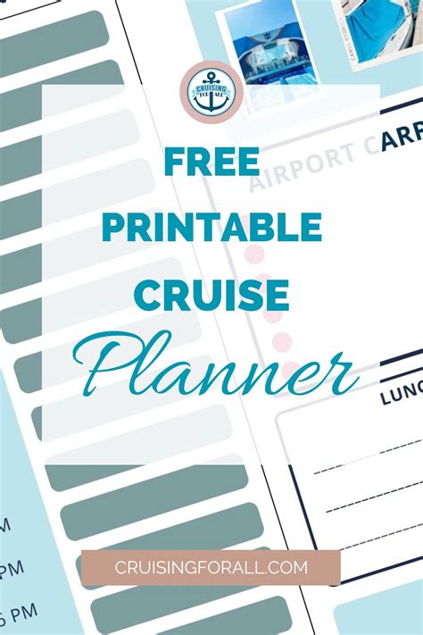 Free Printable Cruise Planner Template Free Templates