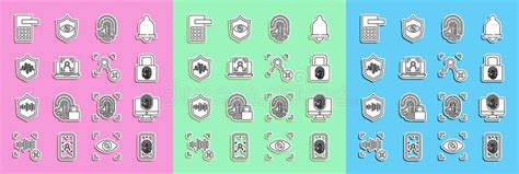 Set Line Mobile With Fingerprint Scan Monitor Fingerprint Lock