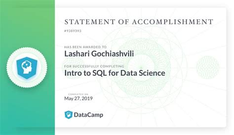 Certificate Intro To Sql For Data Sciencepdf