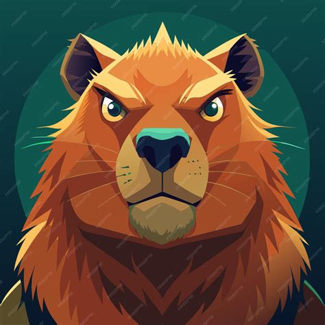 Angry Capybara Vector Illustration Flat 2 Premium Ai Generated Vector