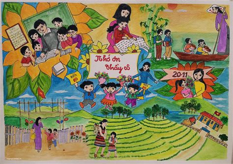 Tổng Hợp Hơn 96 Vẽ Tranh đề Tài 20 11 đẹp Nhất Anime đẹp Nhất Sai Gon English Center