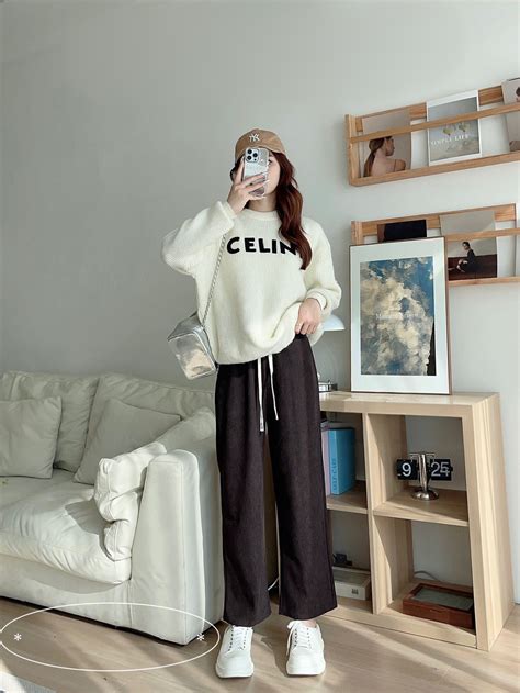 [밴딩 포근 코듀로이 와이드 팬츠]