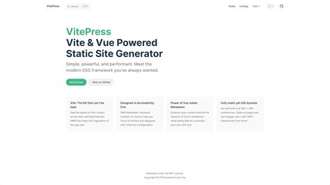 VitePress介绍及使用 BIGTREE