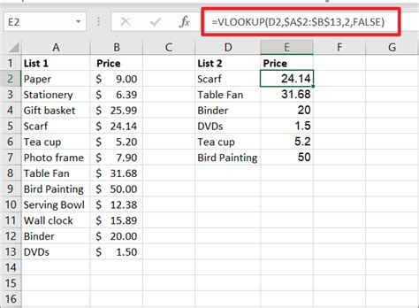 how to match two columns in excel