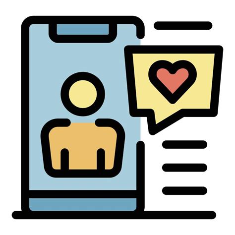 Love Chat Icon Color Outline Vector Vector Art At Vecteezy