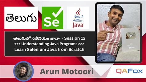 Java For Selenium Understanding Java Programs Session 12 Selenium Java In Telugu Youtube
