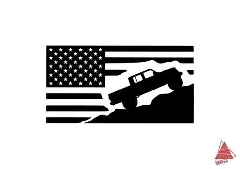 Flag Decal For Gladiator Car Decal American Flag Decal Etsy