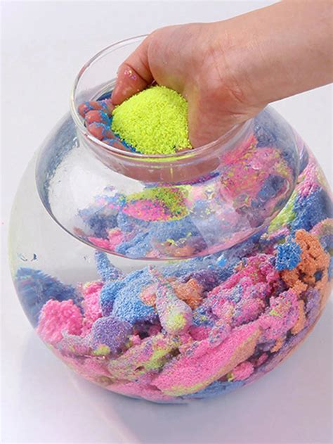 200g Colorful Non Wet Sand Magic Sand Insoluble Water Magical Entertainment Diy Water Based