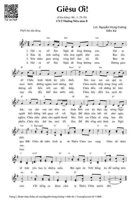 Sheet Gi Su I Xin Ng I D L Ng Th Ng Con Gi Su I Pdf Download Sheet