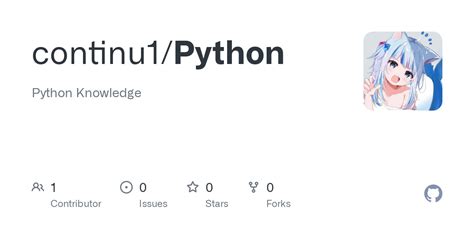 Github Continu Python Python Knowledge