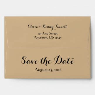 Save The Date Printed Mailing Envelopes Zazzle