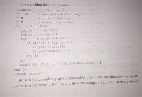 Solved Analysis Of Algorithms Question You Can Use The Kth