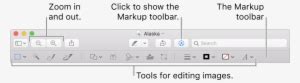 The Markup Toolbar For Editing Images Markup Toolbar Mac Transparent PNG 931x269 Free