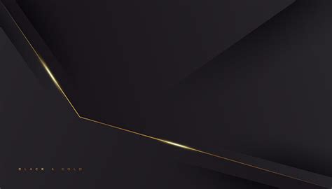 글리터와 라이트 효과가있는 종이 컷 스타일의 고급 블랙과 골드 배경 프리미엄 블랙 및 골드 배경 수상 지명 행사 공식 초대장 또는 인증서 디자인 디자인에 대한 스톡 벡터