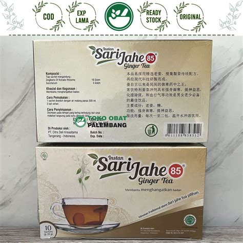 Jual Sari Jahe 85 Instant Ginger Tea 10sachet Teh Jahe Minuman Serbuk