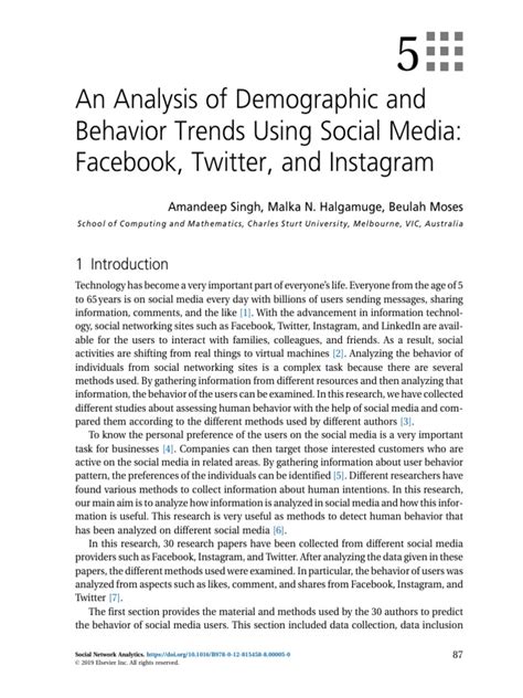 An Analysis Of Demographic And Behavior Trends Using Social Media
