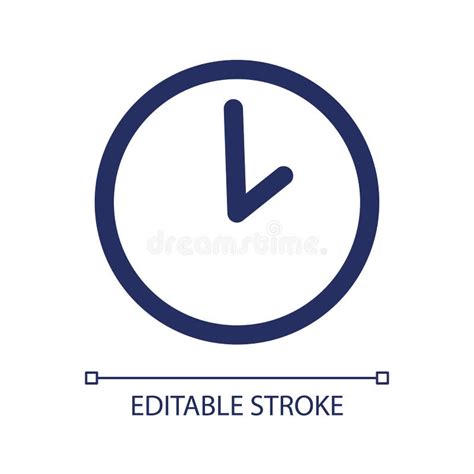 Working Hours Linear Ui Icon Stock Vector Illustration Of Linear