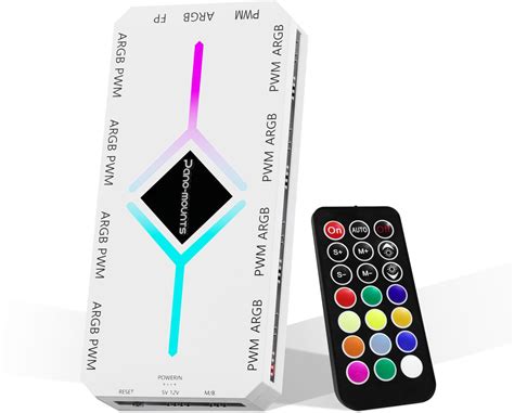 Amazon Com PWM 4Pin And 5V 3Pin ARGB Hub 2 In 1 Sync Hub With SATA Power Port CPU Cooling Fan