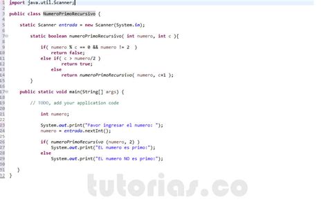 Recursividad Java Numero Primo Recursivo Tutorias Co