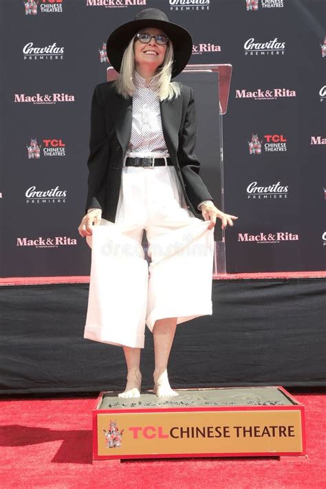 Tcl Chinese Theatre Hosts Handprint And Footprint In Cement Ceremony For Actress Diane Keaton