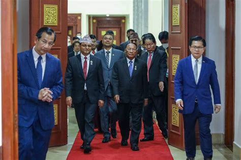 សម្តេចអគ្គមហាពញាចក្រី ហេង សំរិន ជួបពិភាក្សាទ្វេភាគីជាមួយប្រធានរដ្ឋសភានេប៉ាល់ សារព័ត៌មាន នគរវត្ត