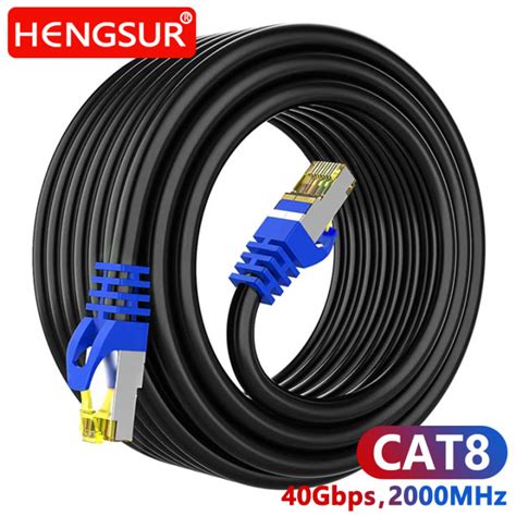 Gaming High Speed Cat 8 Ethernet Cable 40gbps 2000mhz Internet Network Cable 5m 10m 20m 30m Rj45