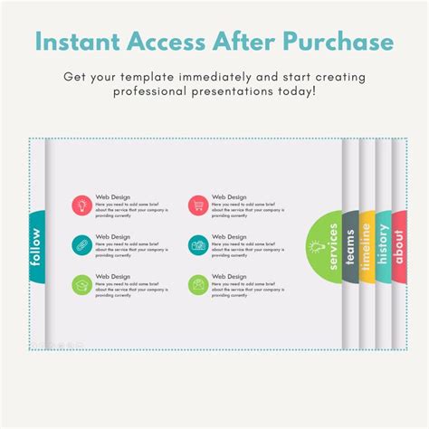Animated Powerpoint Slide Template Creative And Dynamic Presentation Design Etsy